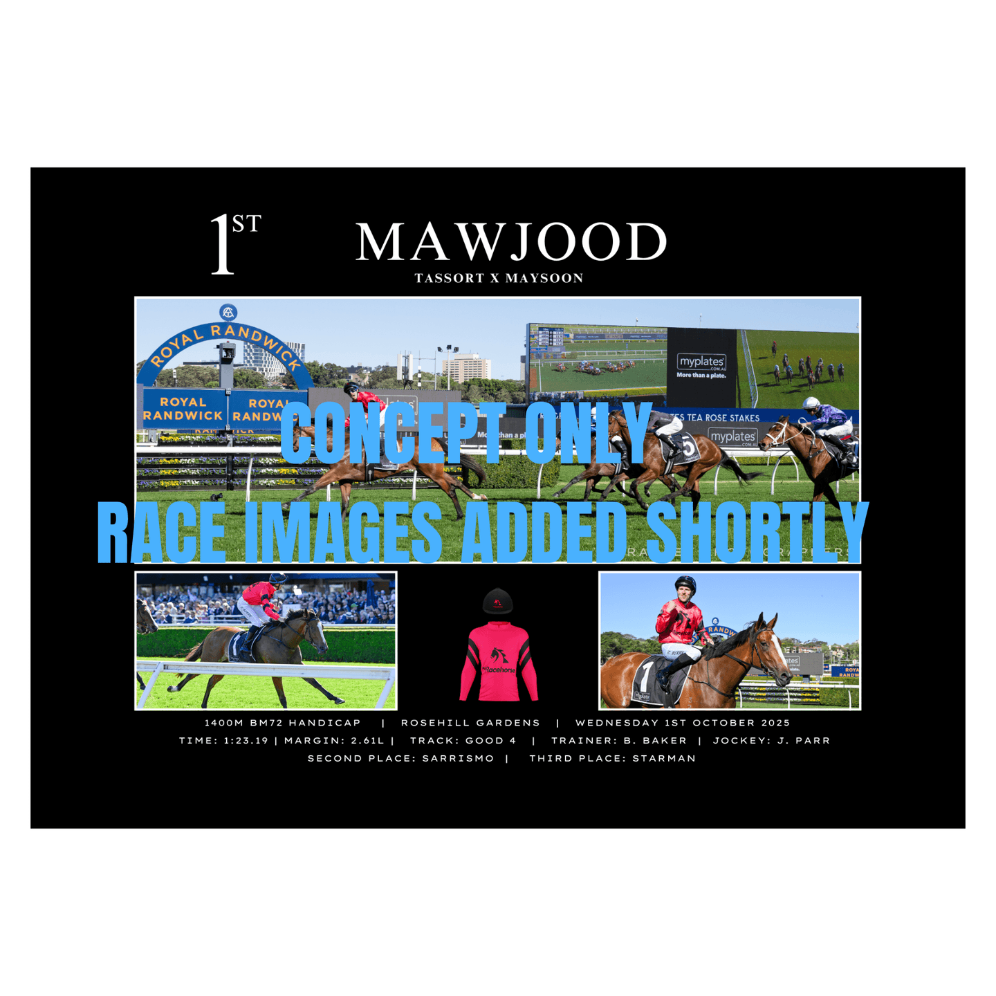 Mawjood: Wins At Rosehill!!